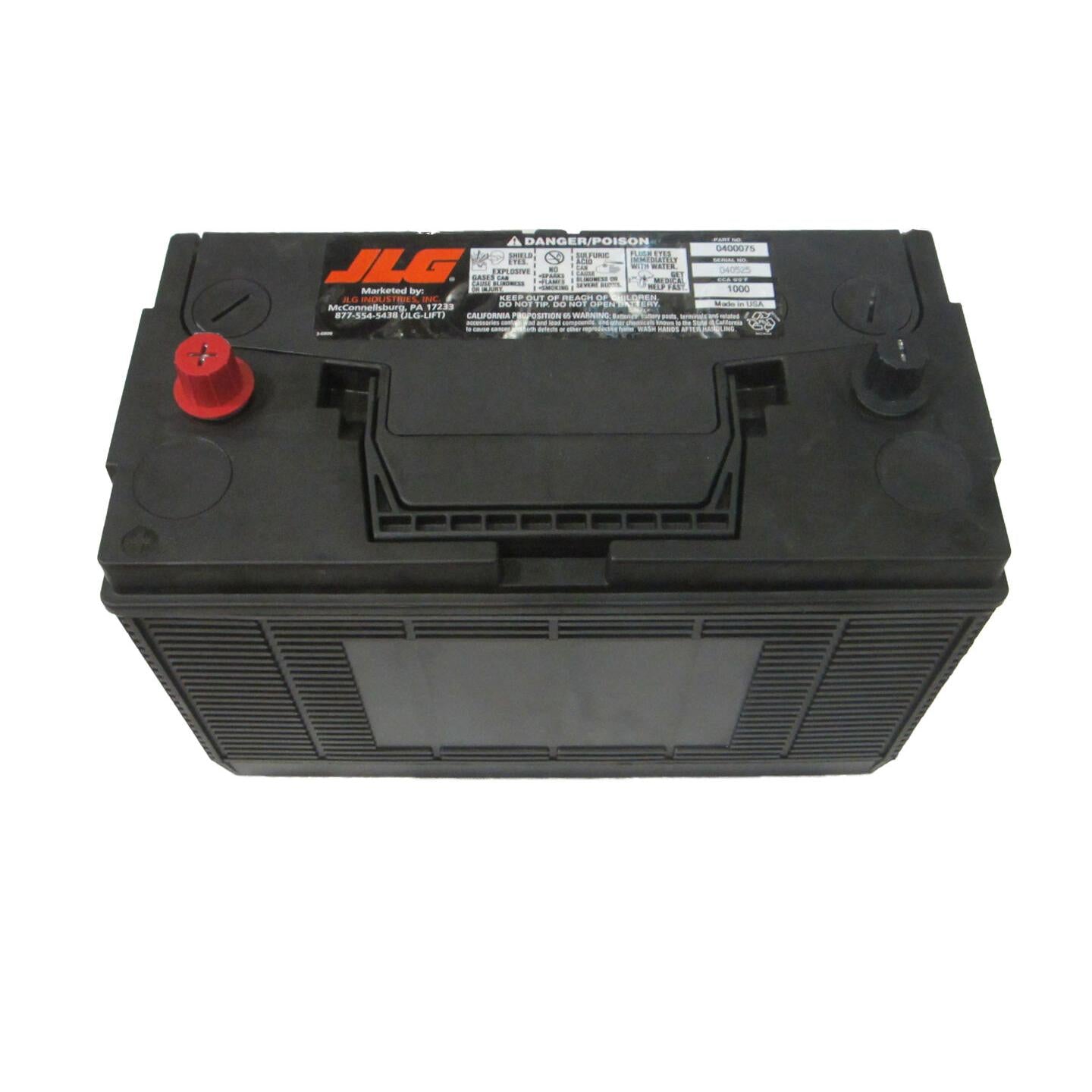 JLG Part # 0400075 - BATTERY, 12 V STARTER 950CCA