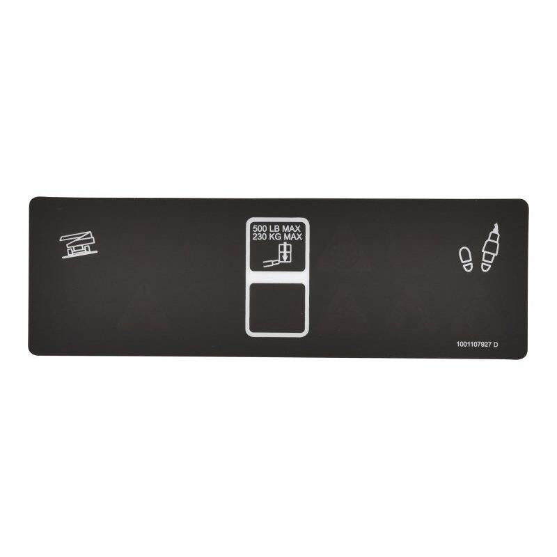 JLG Part # 1001107927 - DECAL, PLATFORM DISPLAY