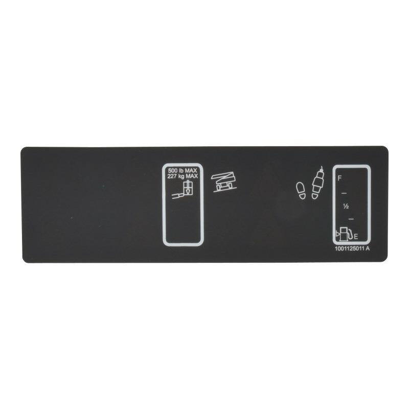 JLG Part # 1001125011 - DECAL, PLATFORM DISPLAY