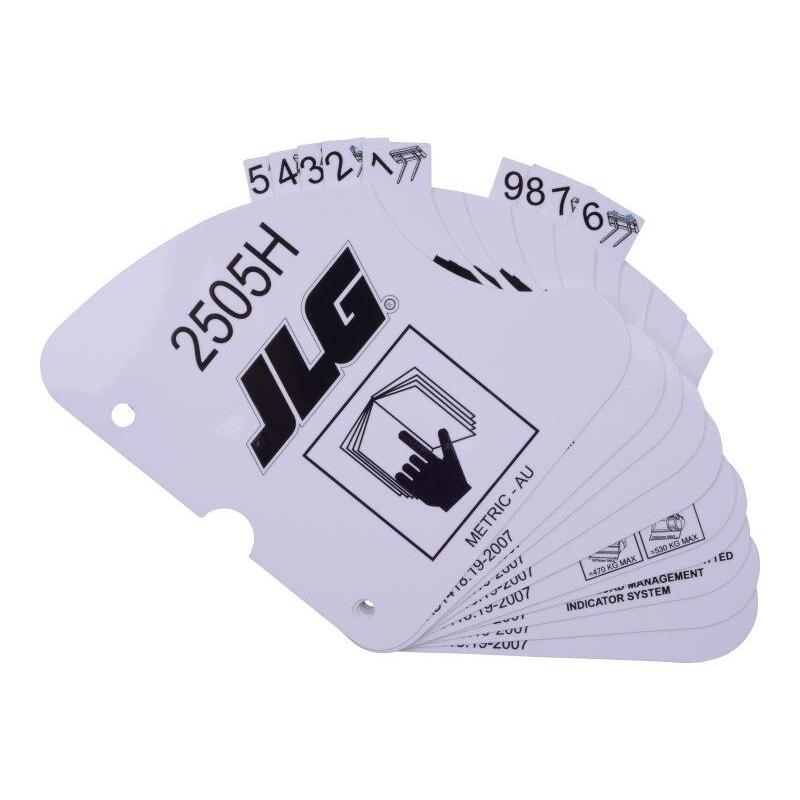 JLG Part # 1001152000 - LOAD, CHART, 2505H BOOKLET