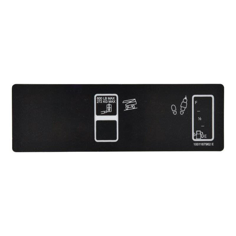 JLG Part # 1001167962 - DECAL, PLATFORM DISPLAY