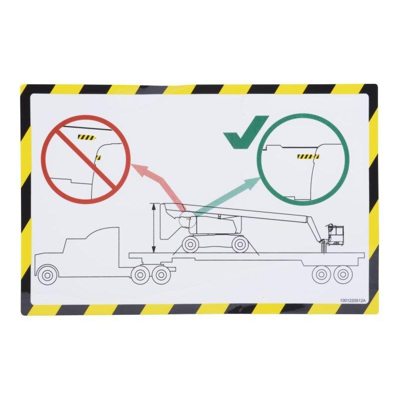 JLG Part # 1001220512 - DECAL, LOWER BOOM