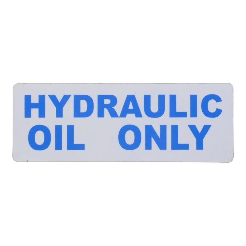 JLG Part # 10120988 - DECAL, HYDRAULIC OIL ONLY