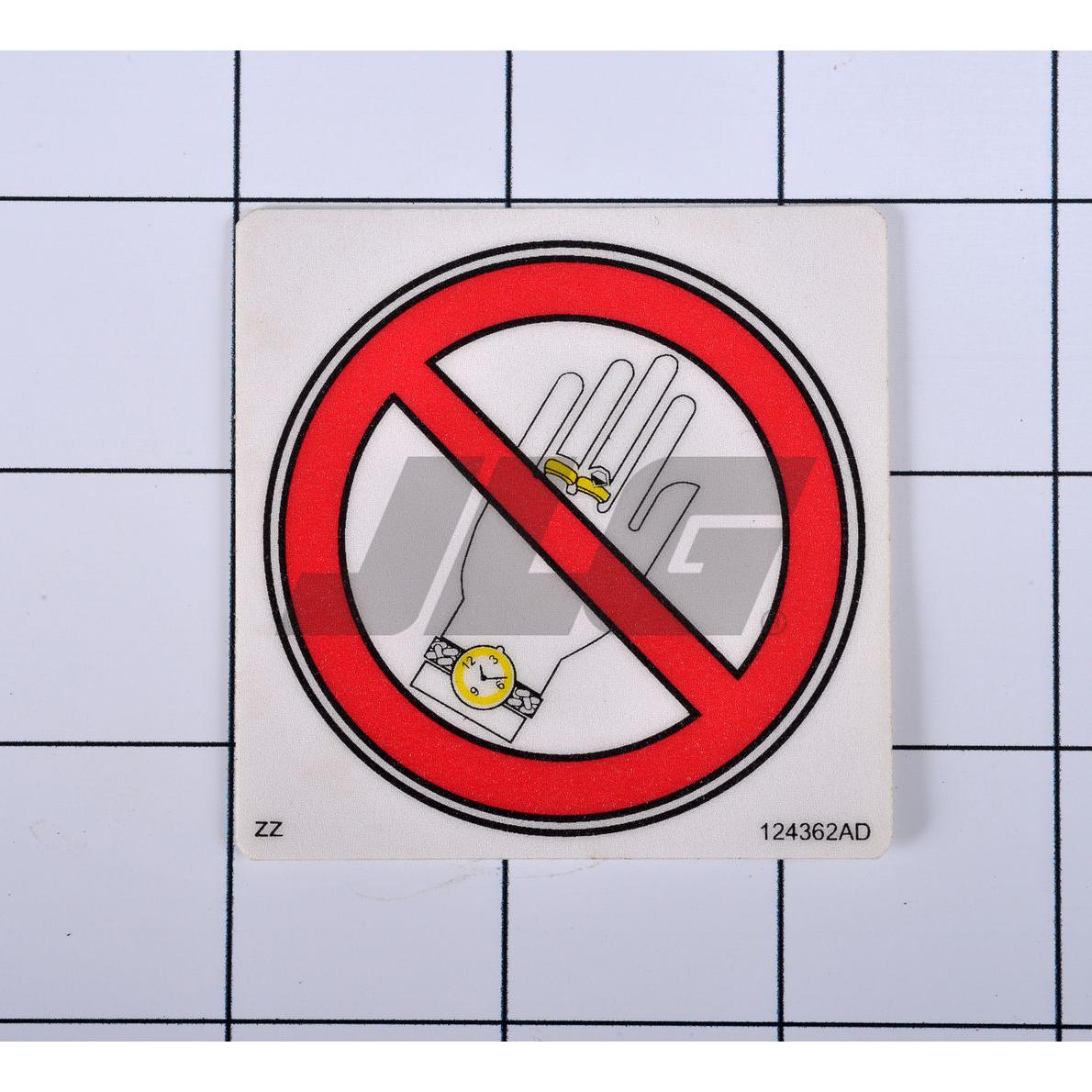 Skyjack Part # 124362 - Label, VL, Warning Do Not Wear