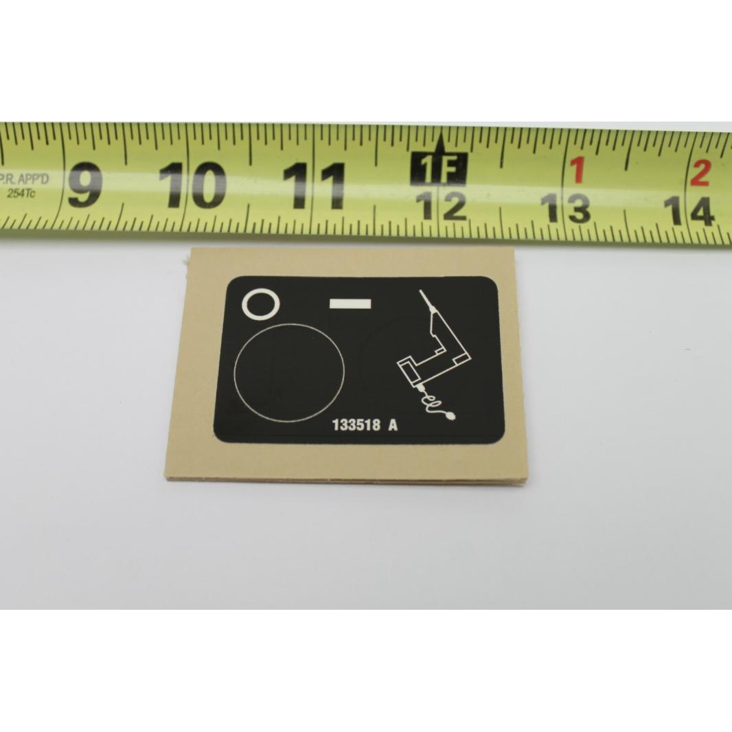 Genie Part # 133518, 133518GT - DECAL, PATCH, GEN, ALC-500