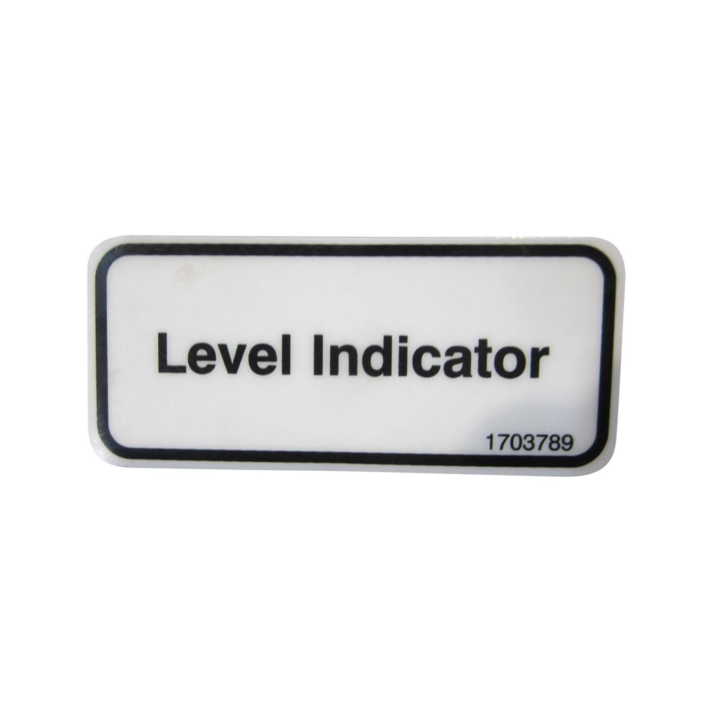 JLG Part # 1703789 - DECAL, LEVEL INDICATOR