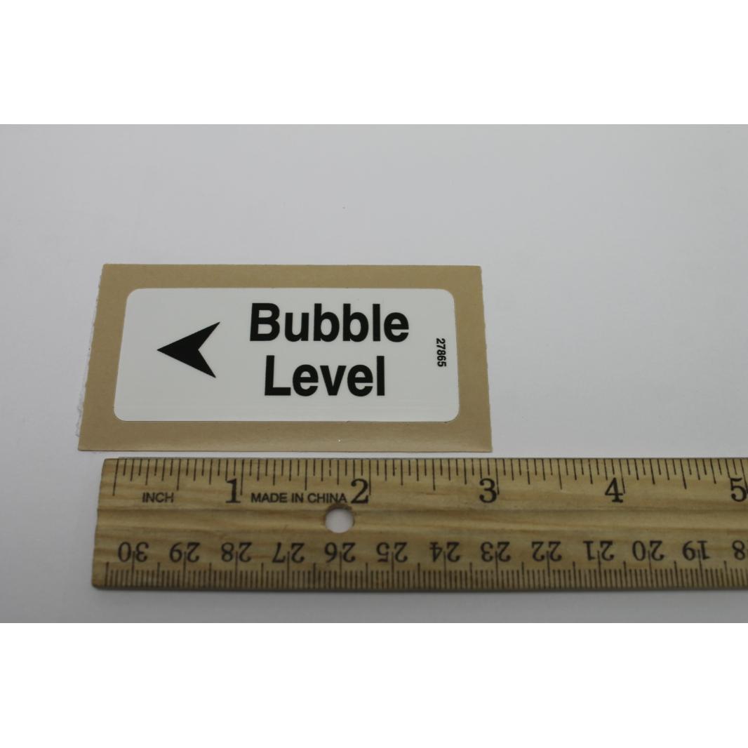 Genie Part # 27865, 27865GT - DECAL,BUBBLE LEVEL***