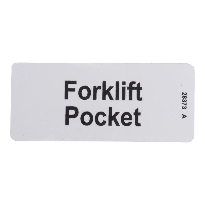 JLG Part # 28373 - Genie-DECAL, FORK LIFT POCKET