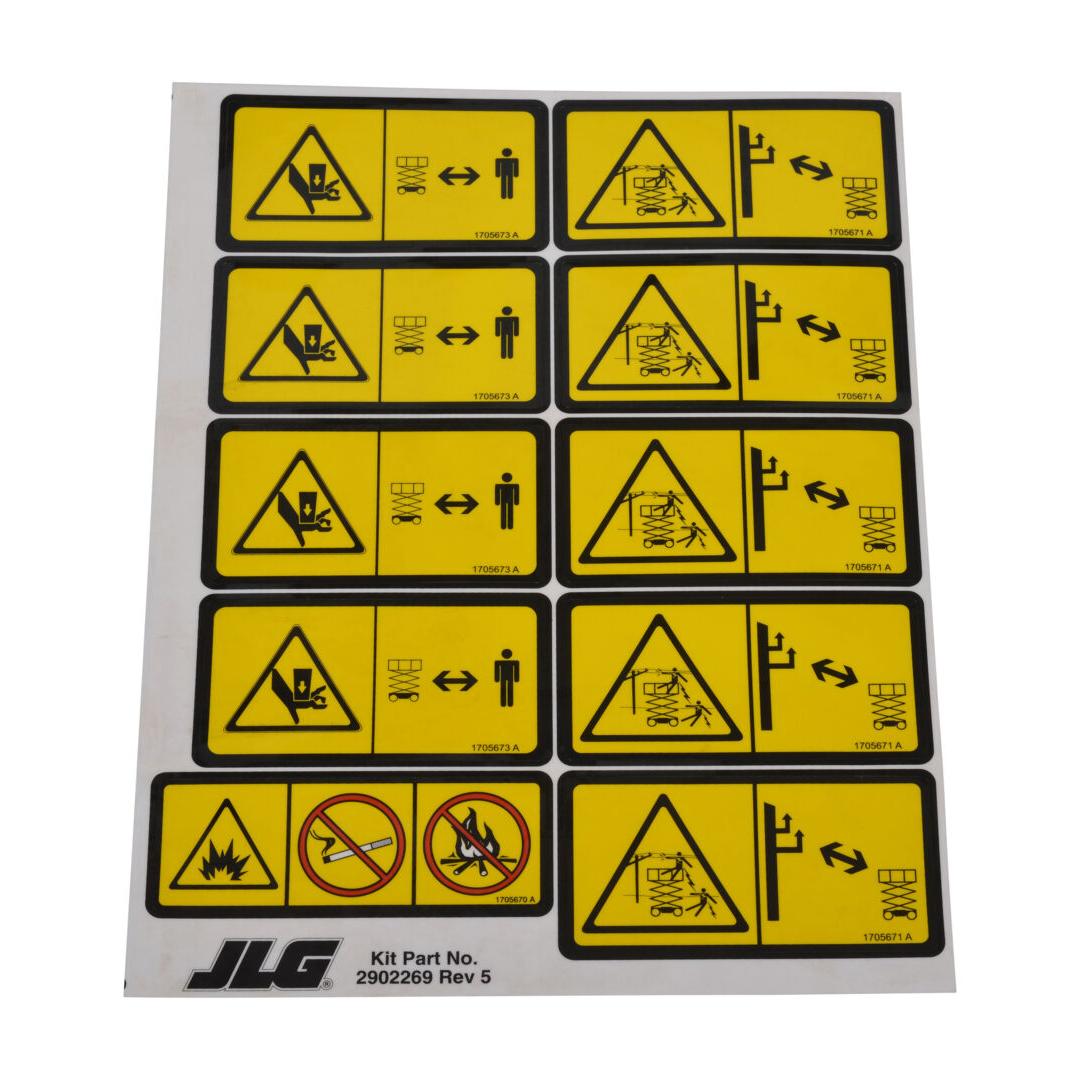 JLG Part # 2902269 - KIT, DECAL MULTI-COLOR AUS (ES)