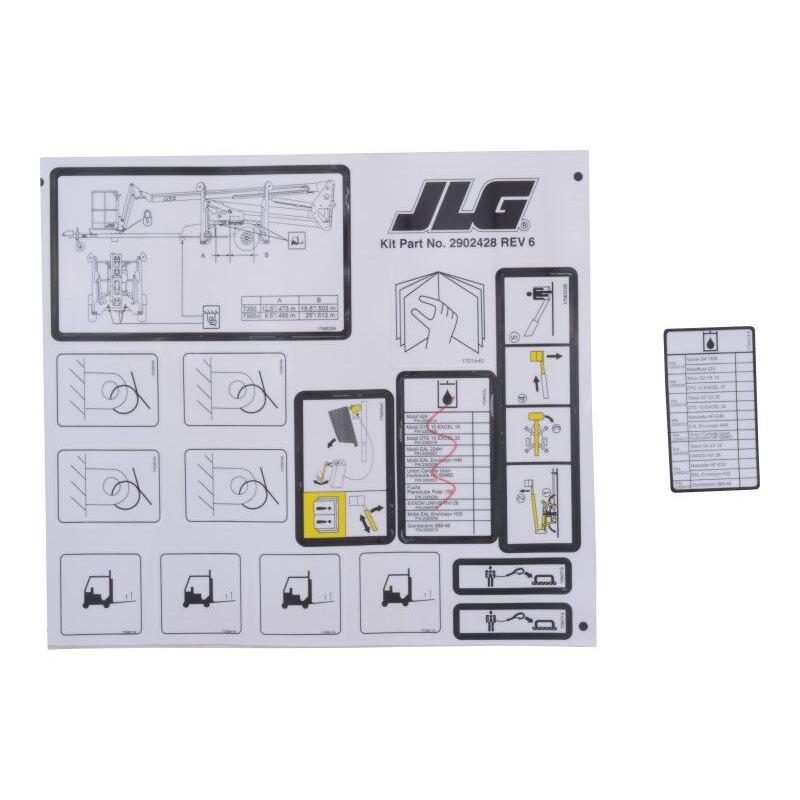JLG Part # 2902428 - KIT, KIT, DECAL MASTER