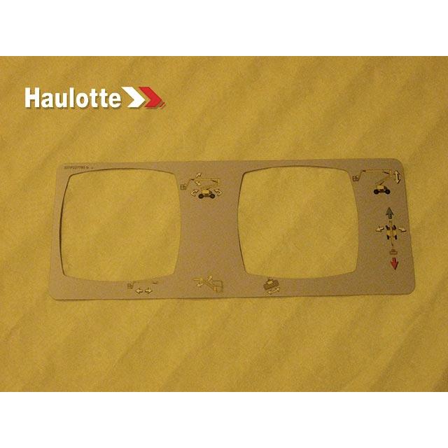 Haulotte Part # 307P227780 - CONTROL BOX LABEL