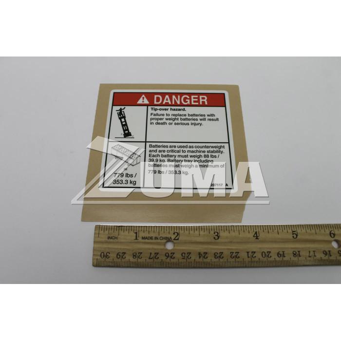 Genie Part # 37117, 37117GT - LADDER W/DECALS, GL12