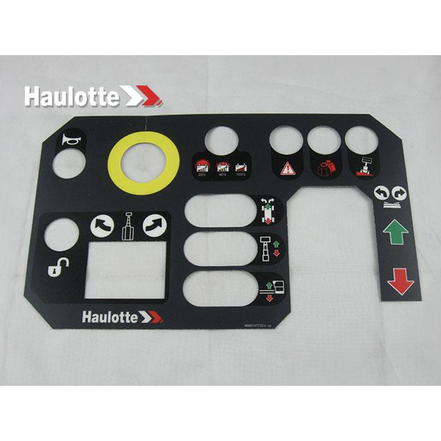 Haulotte Part # 4000137720 - Upper Control Box Label - Star8-10