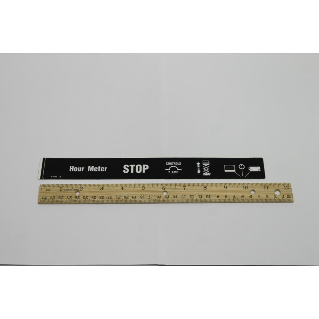 Genie Part # 43094, 43094GT - DECAL,GROUND CONTROL PANEL