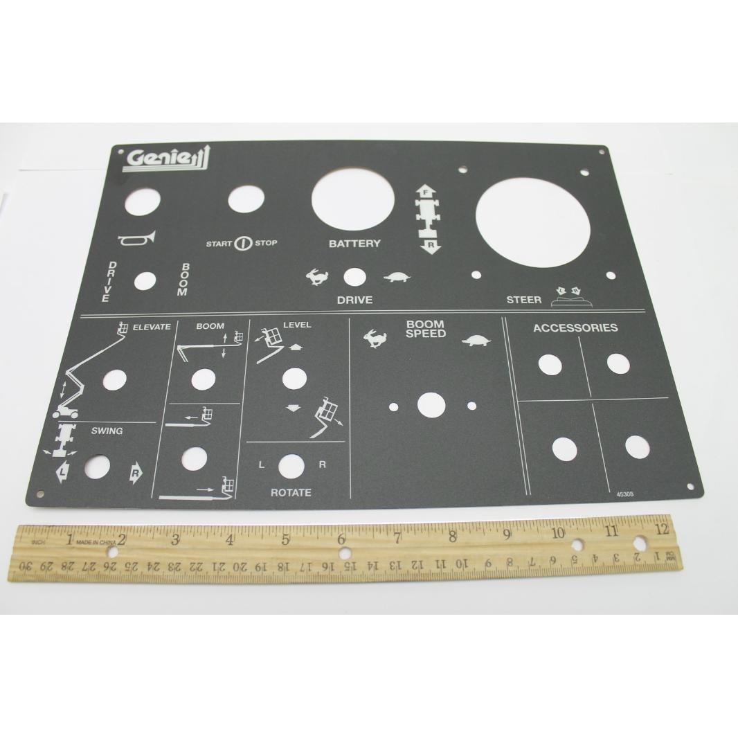 Genie Part # 45308, 45308GT - DECAL, CONTROL BOX (PLATFORM)