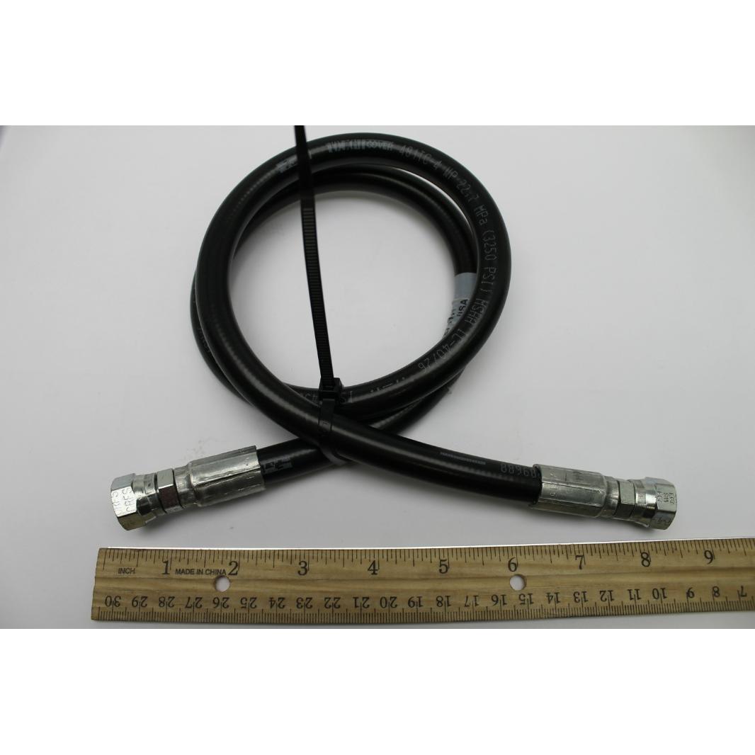 Genie Part # 49119-3578, 49119-3578GT - HOSE ASSY, 1/4, STR FEM, STR F