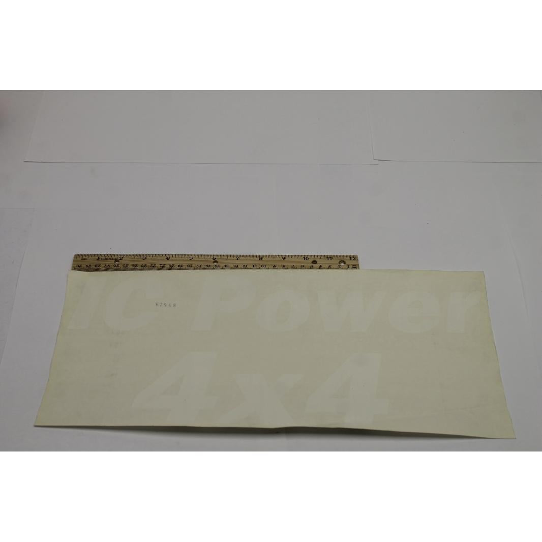 Genie Part # 62948, 62948GT - DECAL, COSMETIC, IC POWER 4 X 4