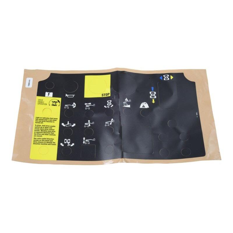 JLG Part # 72081 - Genie-DECAL, PLTFM CONTROL PANEL