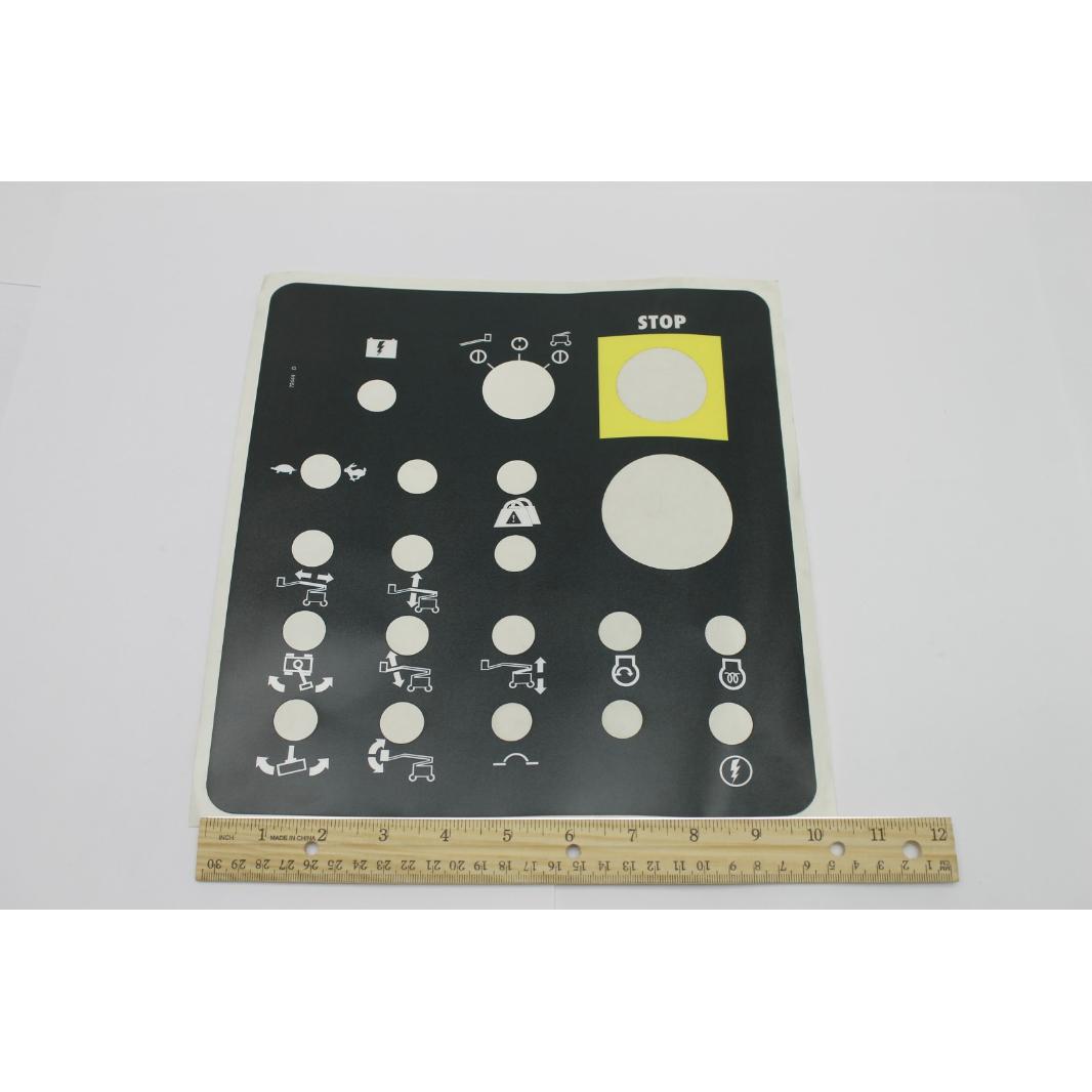 Genie Part # 72444, 72444GT - DECAL,GROUND CONTROL PANEL