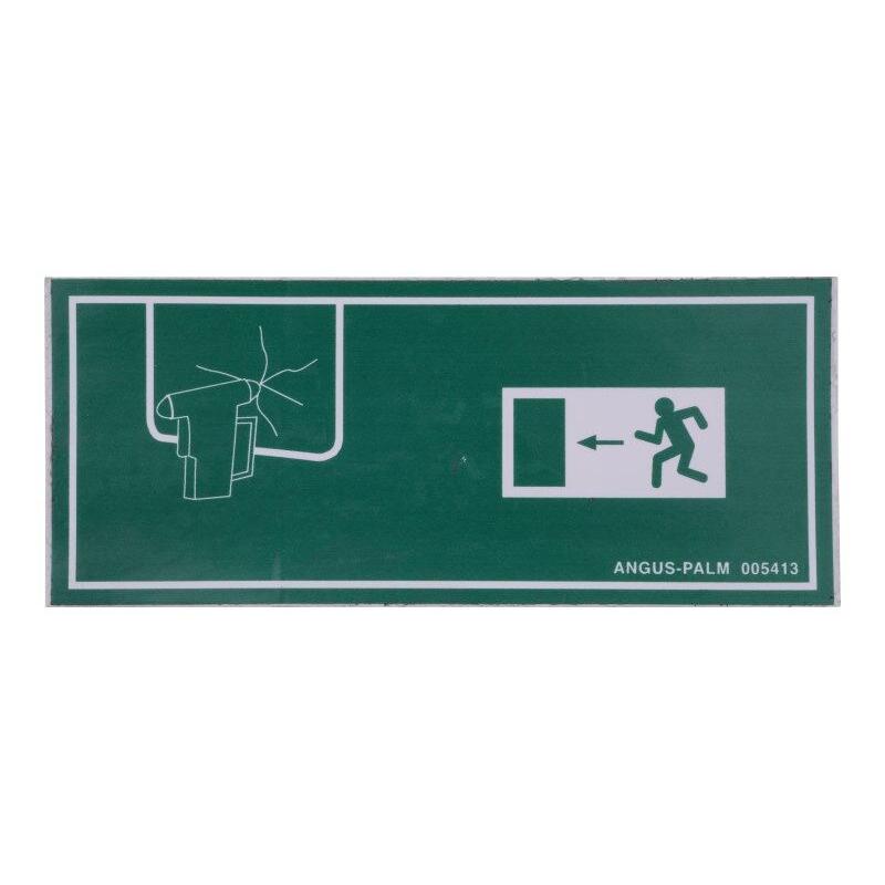 JLG Part # 91404299 - EMERGENCY EXIT DECAL