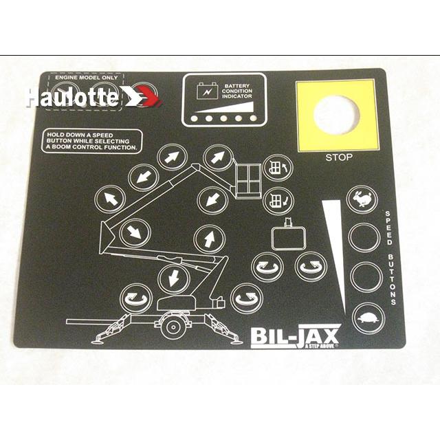 Haulotte Part # A-00681-D - Control Box Decal Overlay-Upper Articulati