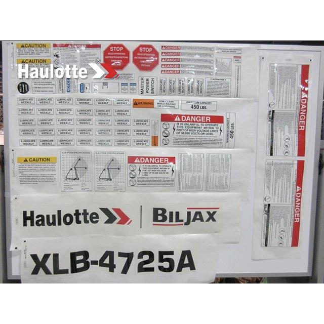 Haulotte Part # B06-01-4000 - Decal Kit-4725 DC Proportional