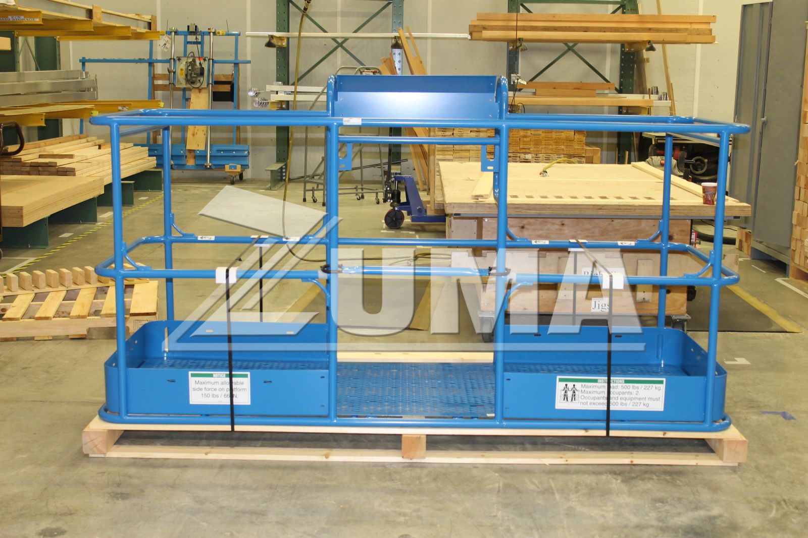 Genie Part # 73976, 73976GT - PLATFORM RAIL ASSY, 8FT, ANSI