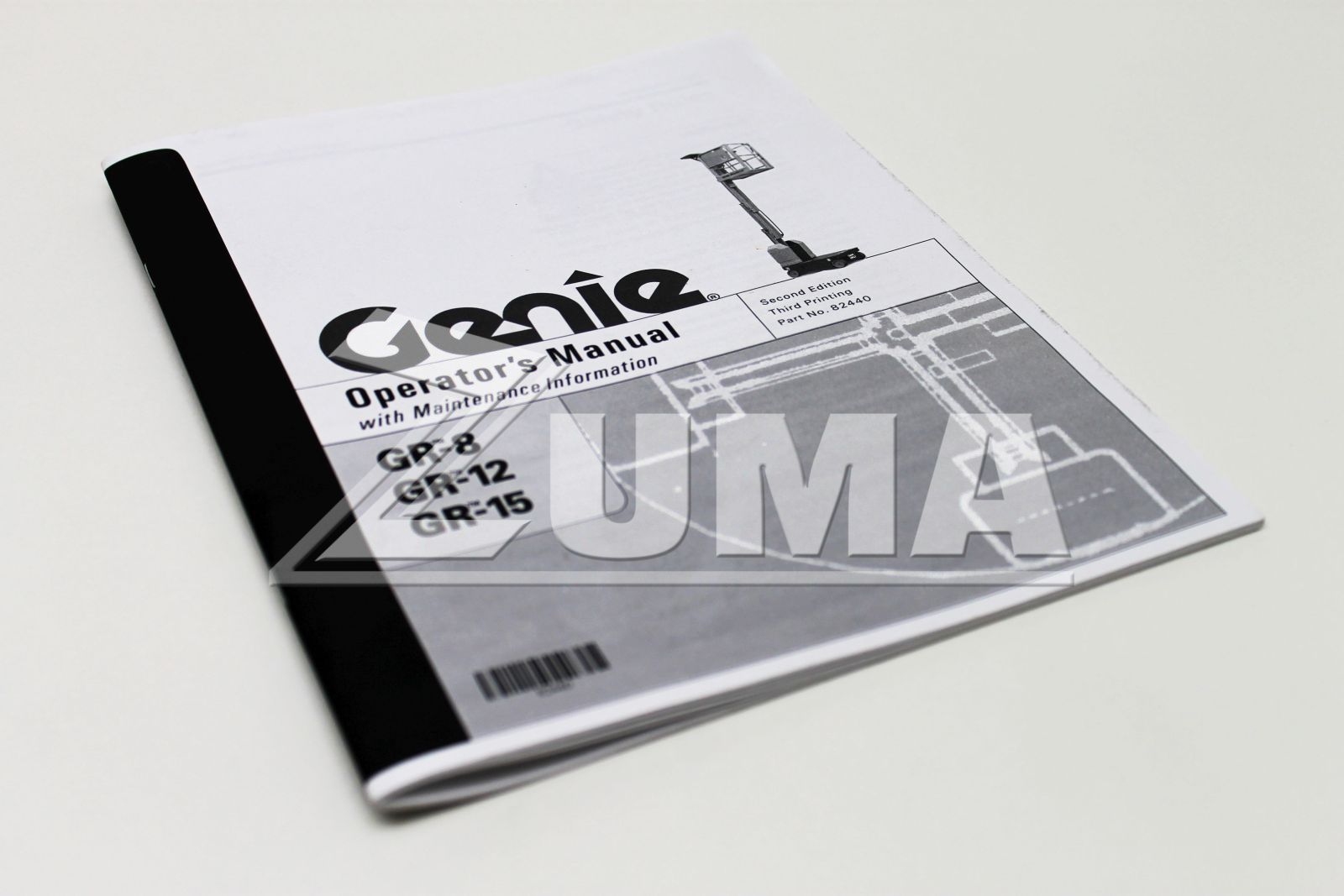 Genie Part # 82440, 82440GT - MANUAL, OPERATOR, GR, ANSI, 2ND ED