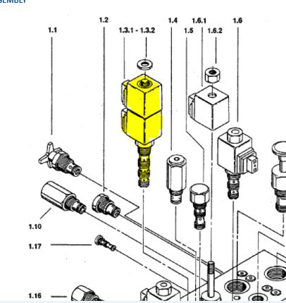 Genie Part # 18914, 18914GT - VALVE, SOLENOID 3 POS.4 WAY