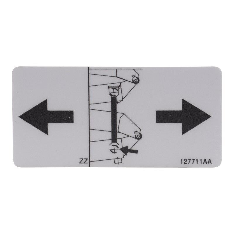 Skyjack Part # 127711 - Label, VL, Place Safety Bar He